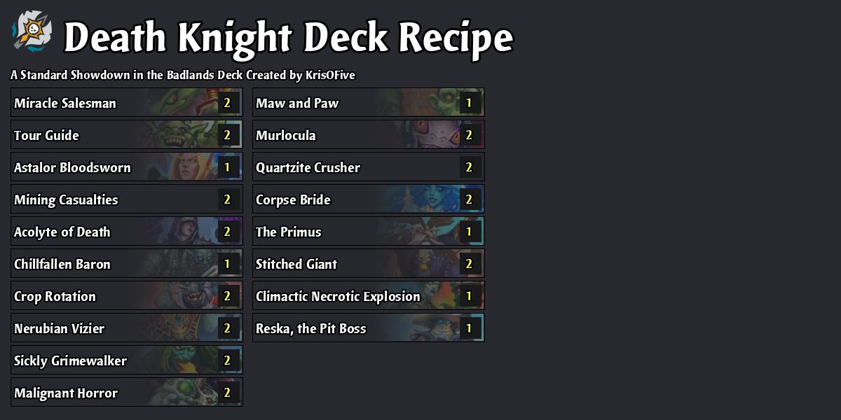 Rainbow DK - Showdown in the Badlands Hearthstone Decks - Out of Games