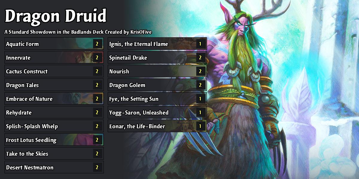 Dragon Druid - Showdown in the Badlands Hearthstone Decks - Out of Games