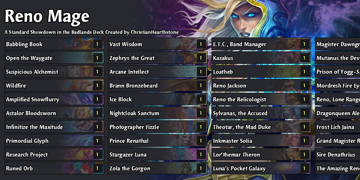 My NEW Original Reno Mage Deck Is Back In 2024 At Wild Showdown in the ...