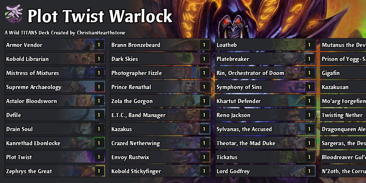 Burning & Eating Decks Is BACK In 2023! Tickatus Quest Warlock At ...
