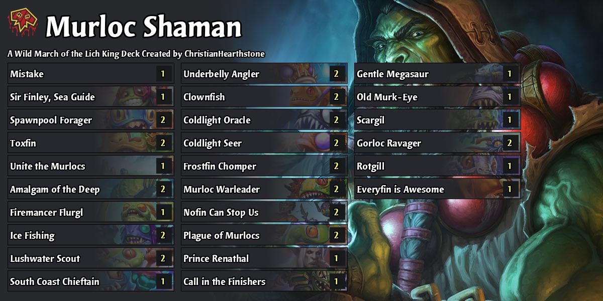 Get Legend In March With Quest Murlocs Shaman Right Now At March of the ...