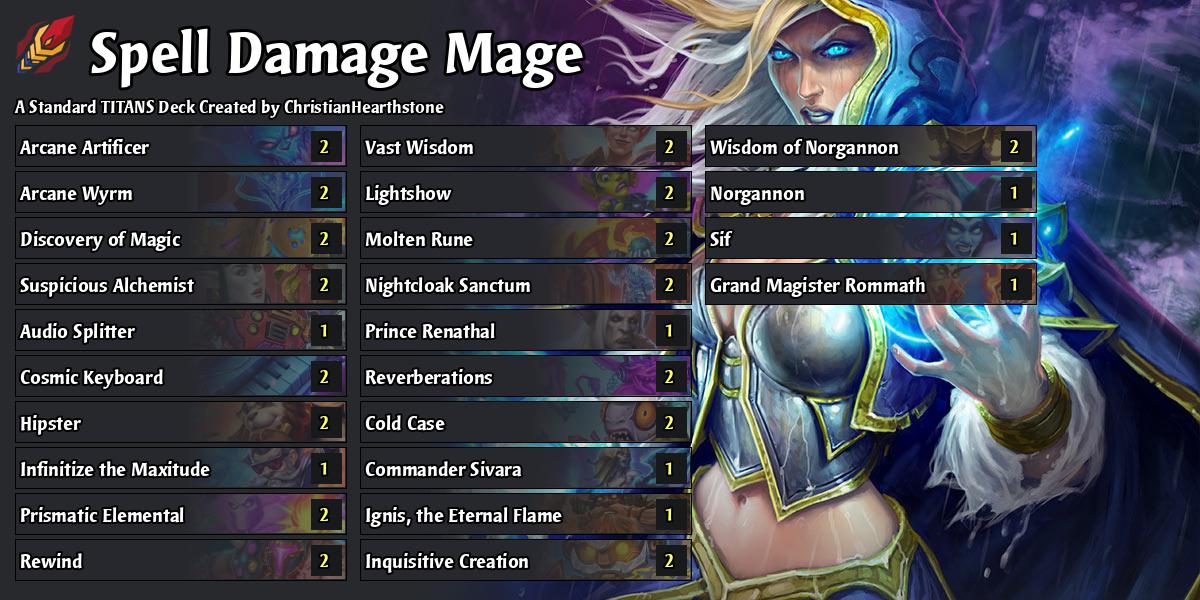 Lightshow + Sif = CRAZY GOOD! This Mage Deck Combo is Very Underrated At Titans Hearthstone ...