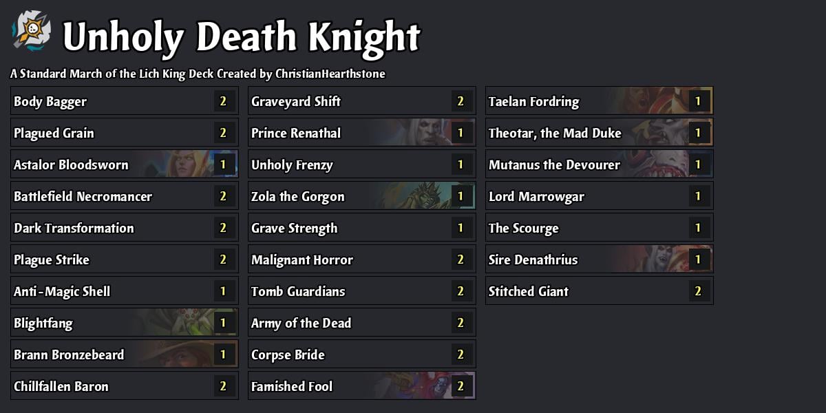 New Unholy Death Knight Is Crazy Overpowered To Win Games At March of ...