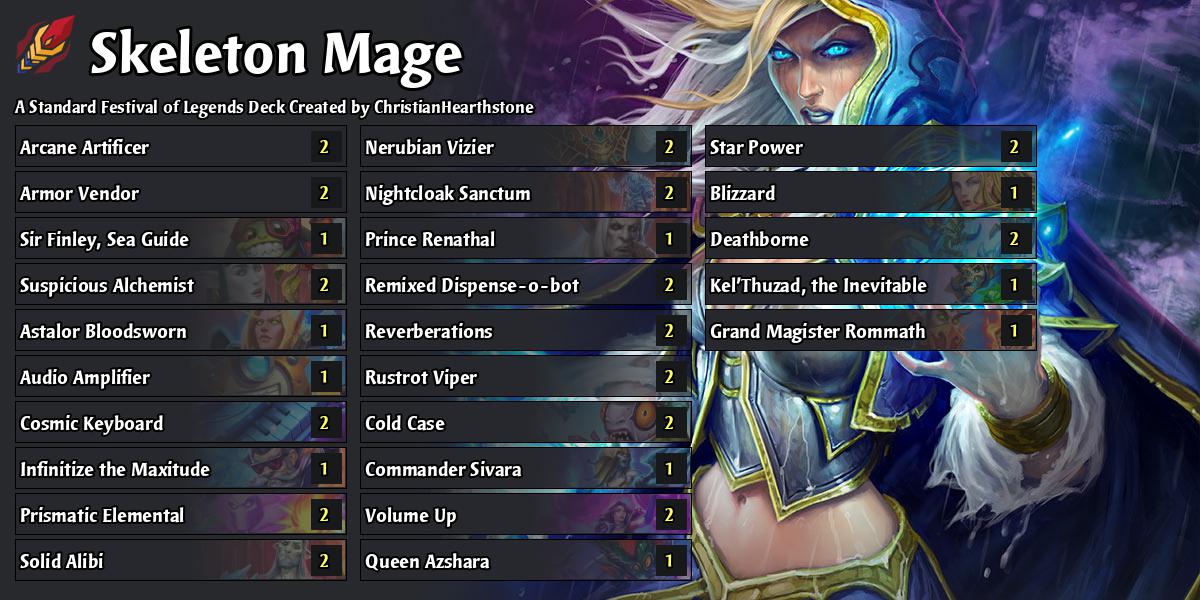 The Best Spooky Skeleton Mage Deck In Standard Ranked At Festival of ...