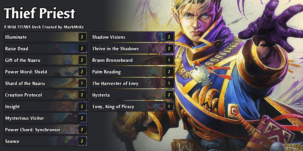 NEW Tony Thief Priest Combo! - Hearthstone Deck - TITANS Hearthstone ...