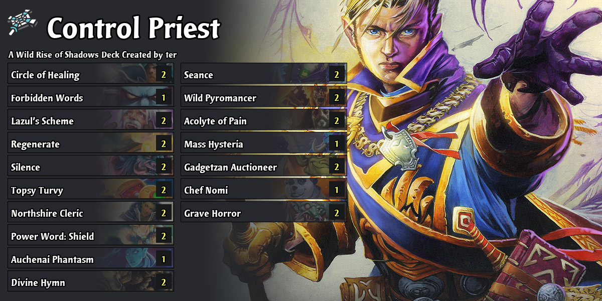 (S63) Standard Chef Nomi Priest - Rise of Shadows Hearthstone Decks ...