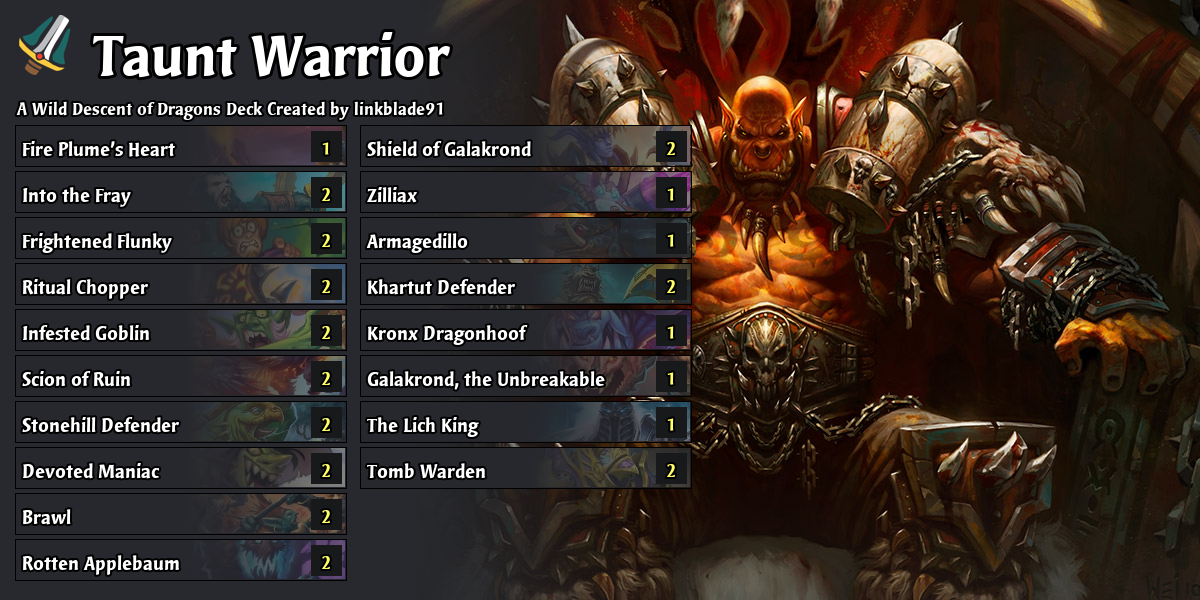 Galakrond Wields Sulfuras - Hearthstone Deck - Descent of Dragons ...