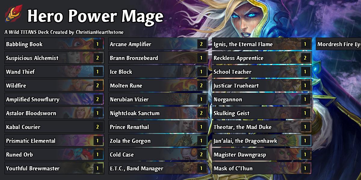 Hero Power Mage 2.0 Is Upgraded And Stronger Than Ever Before At ...
