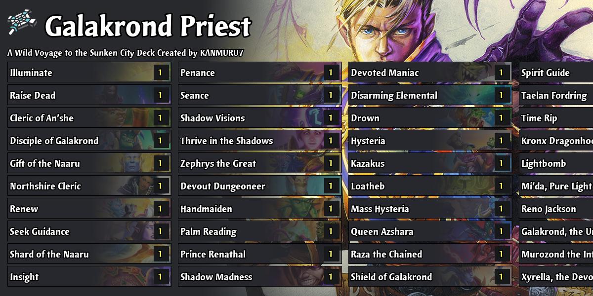 Renathal Gala-Priest - Voyage to the Sunken City Hearthstone Decks ...