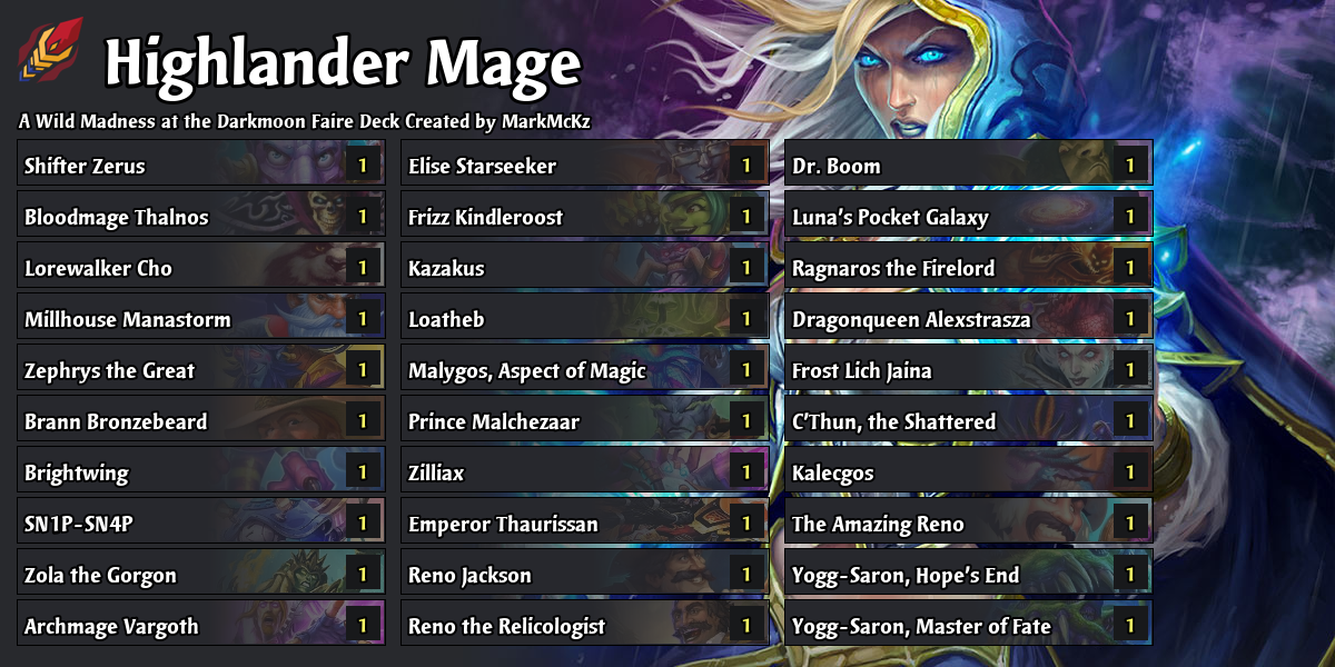 All Legendary Triple Reno Mage! - Madness at the Darkmoon Faire ...