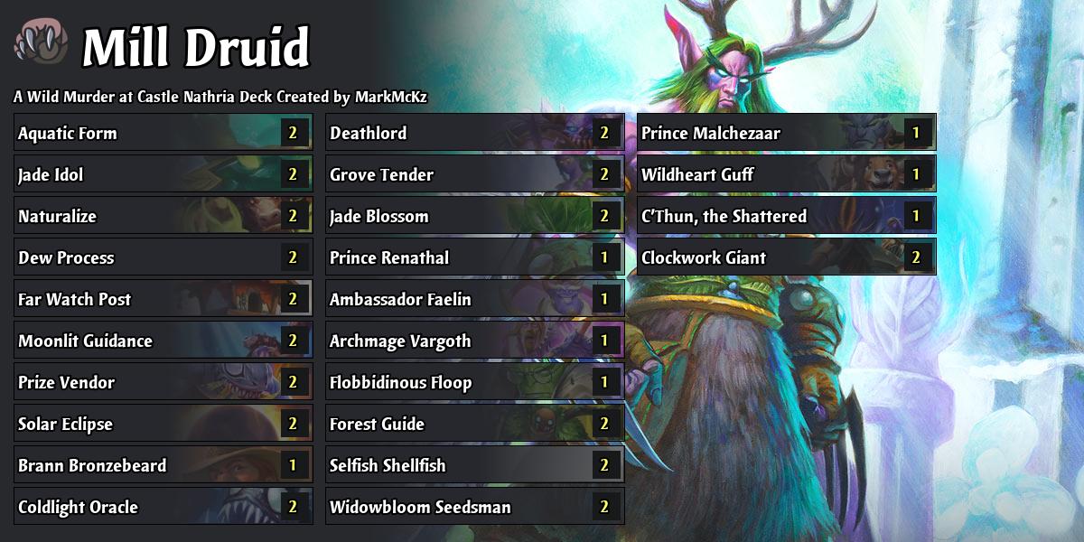 Dew Process Mill Druid! - Murder at Castle Nathria Hearthstone Decks ...