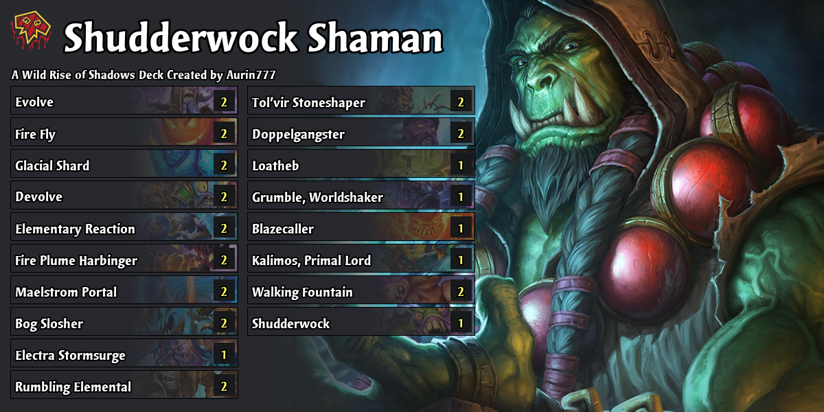 [Off Meta Legend] Elemental Shudderwock Shaman - Rise of Shadows ...