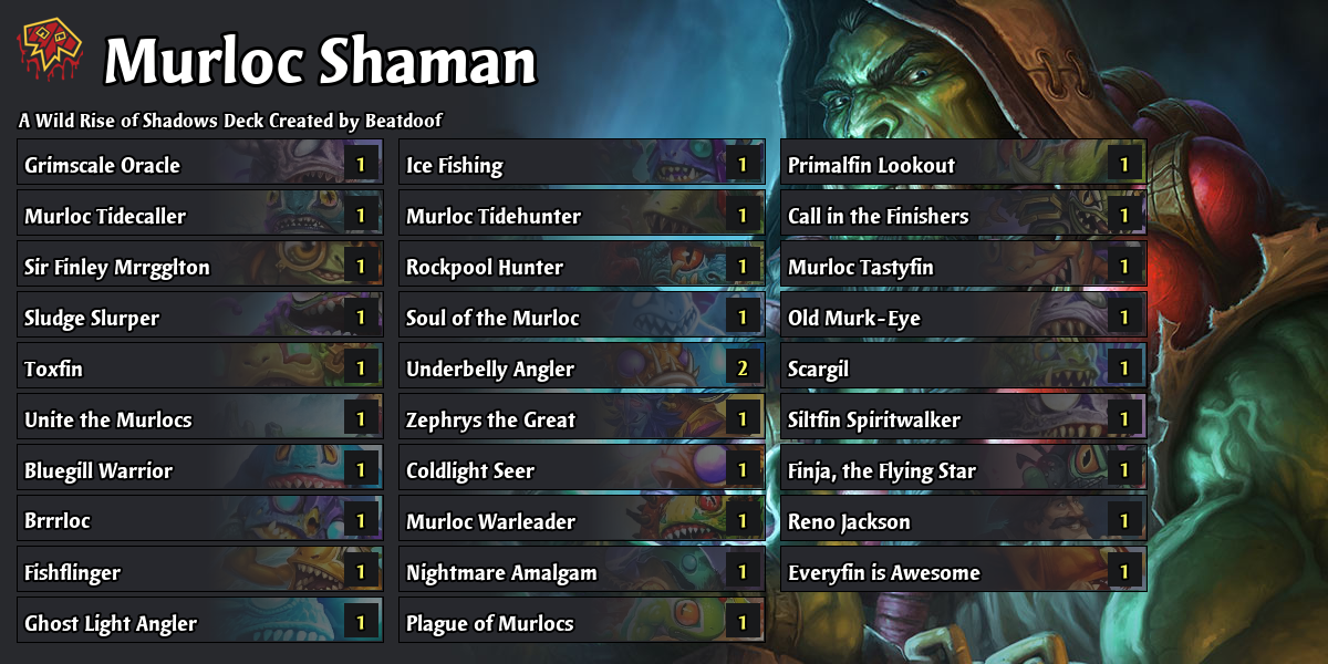 Highlander Murloc with a chance of Finley - Rise of Shadows Hearthstone ...