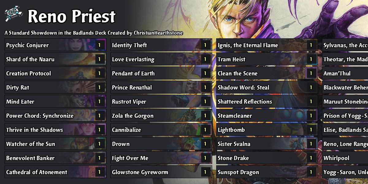 NEW Mini-Set Priest Cards Are Powerful! Reno Control Priest! Showdown ...