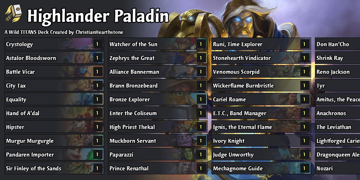 NEW Paladin Legendary Runi Is Really Good In My Control Reno Deck At ...