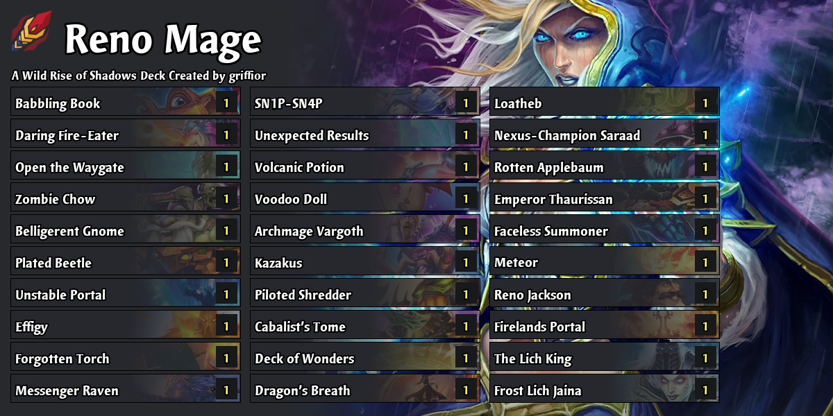 Duplex Mage - Hearthstone Deck - Rise of Shadows Hearthstone Decks ...