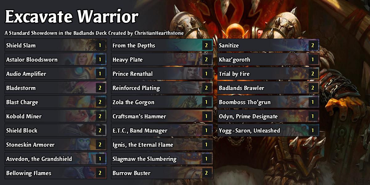 Huge Buffs To Excavate Control Warrior AGAIN! How Strong Is Showdown in ...