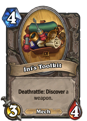 Ini's Toolkit - Voyage to the Sunken City Hearthstone Cards - Out of Games