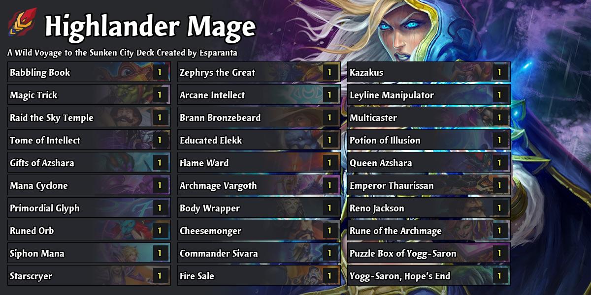 Magical Exploration - Voyage to the Sunken City Hearthstone Decks - Out ...