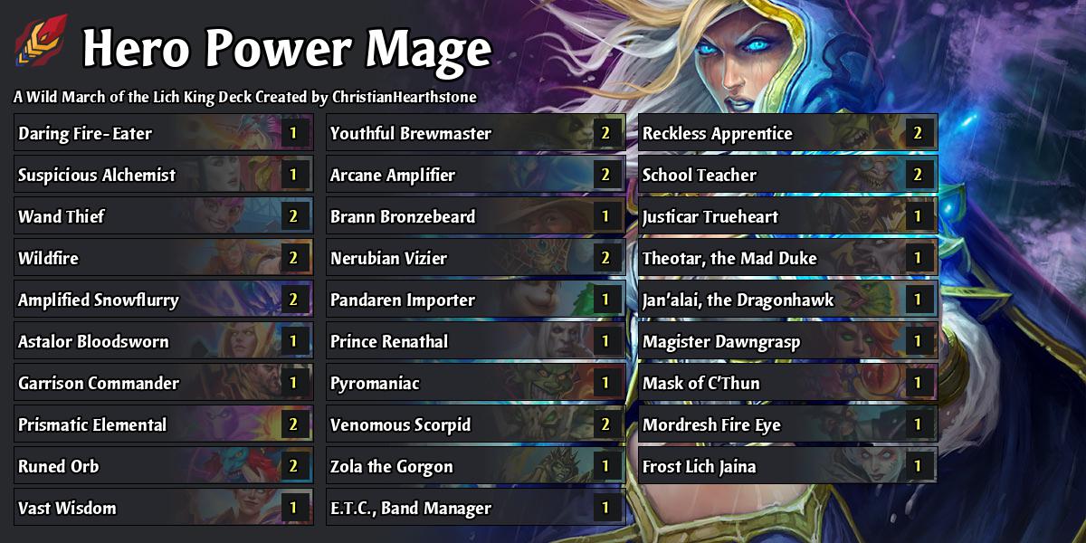 Upgraded My Hero Power Mage To 6.0 With The New Legendary Card! March ...