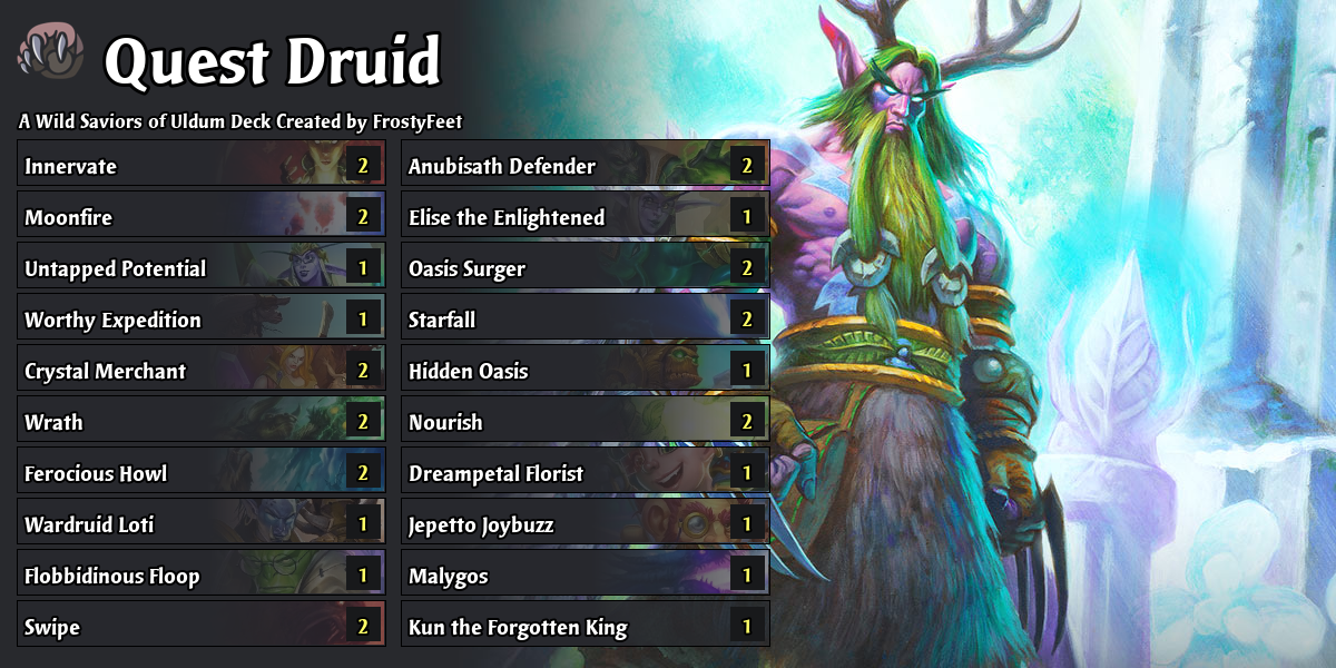 Liooon's Malygos Quest Druid - Global Finals 2019 - Saviors of Uldum ...